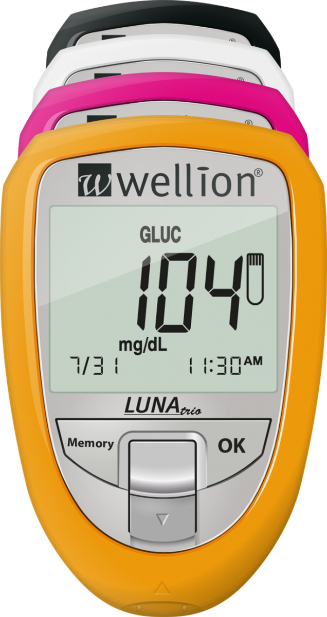 Wellion LUNA Trio Messgerät für Blutzucker, Cholesterin, Harnsäure ...